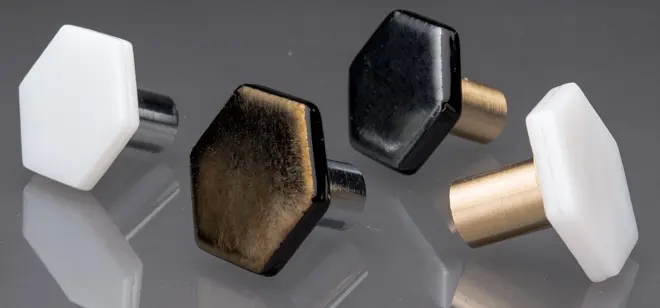 Hexagon Collection - Geometric Glass Hardware | Sietto Hexagon Knobs
