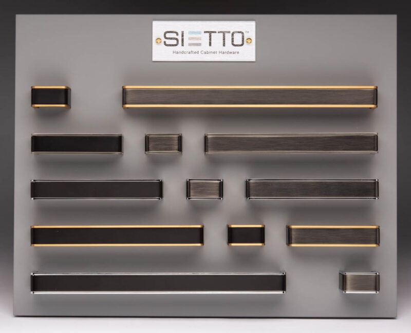 Glass Hardware Display Boards - Sietto Handcrafted Cabinet Hardware